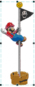 Mario Flag Jump - A.G.E Store anime and videogame embroidery patterns