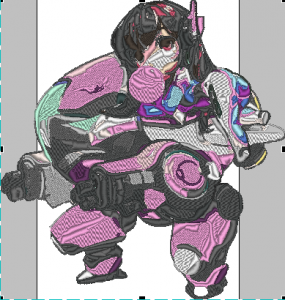 Overwatch DVa Chibi - A.G.E Store | anime and videogame embroidery