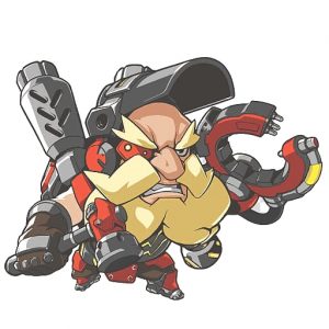 Overwatch Torbjorn Chibi Embroider - A.G.E Store | videogame embroidery