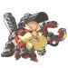 Overwatch Torbjorn Chibi Embroider - A.G.E Store | videogame embroidery