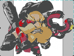 Overwatch Torbjorn Chibi Embroider - A.G.E Store | videogame embroidery