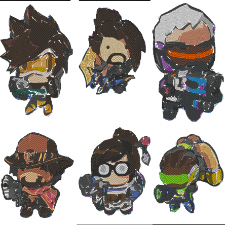 Overwatch McCree Chibi - A.G.E Store | anime and videogame embroidery