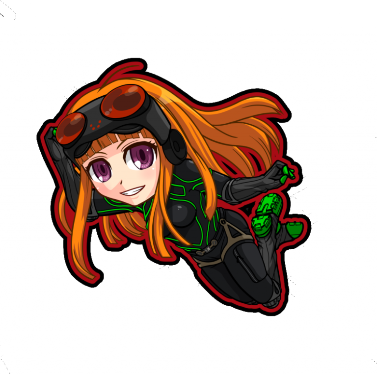 Embroider Persona Futaba Sakura Chibi - A.G.E Store | anime patterns