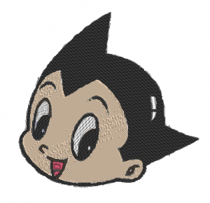 Anime Embroidery Astro Boy Face - A.G.E Store anime game patterns