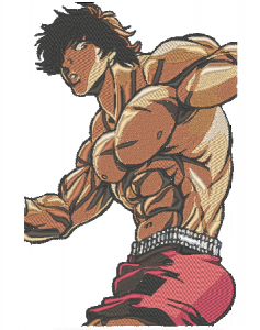 Anime Embroidery Baki Hanma - A.G.E Store anime embroidery patterns