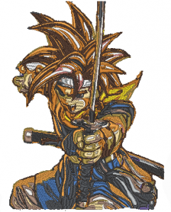 Embroidery Chrono Trigger Crono - A.G.E Store game embroidery patterns