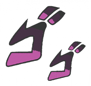 Anime Embroidery JoJo Menacing Logo - A.G.E Store embroidery patterns