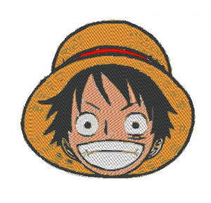 Anime Embroidery One Piece Monkey Luffy Head - A.G.E Store | patterns