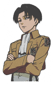 Anime Embroidery Levi Ackerman - A.G.E Store anime embroidery pattern