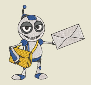 Embroidery Pattern Robbie Robot - A.G.E Store embroidery patterns