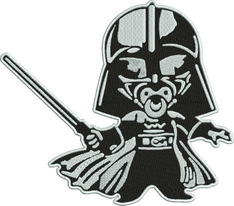 Embroidery Pattern Darth Vader Baby Chibi - A.G.E Store embroidery