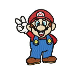Embroidery Pattern Mario Peace - A.G.E Store anime embroidery patterns