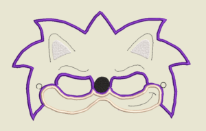 Embroidery Pattern Sonic Mask - A.G.E Store anime embroidery patterns