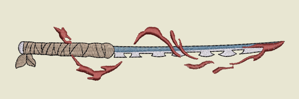 Anime Embroidery Pattern Inosuke Sword - A.G.E Store patterns