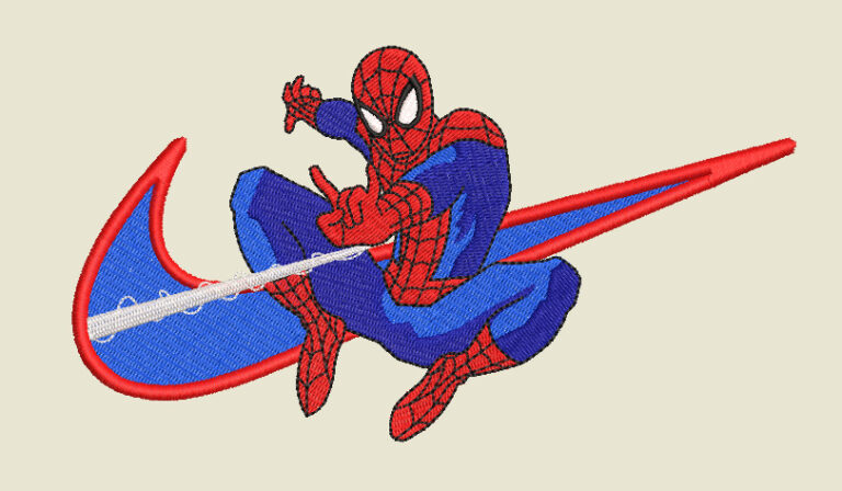 Embroidery Pattern Spiderman Swoosh - A.G.E Store patterns