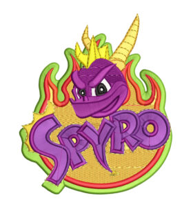 Embroidery Pattern Spyro Dragon Head Logo - A.G.E Store pattern