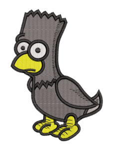 Embroidery Pattern Bart Simpson Bird - A.G.E Store |anime pattern