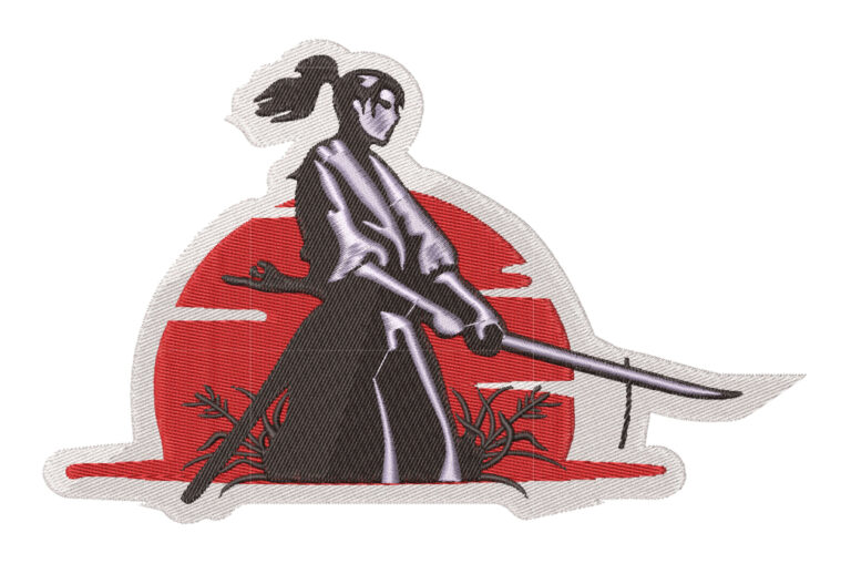 Embroidery Pattern Samurai Sunset - A.G.E Store | anime patterns