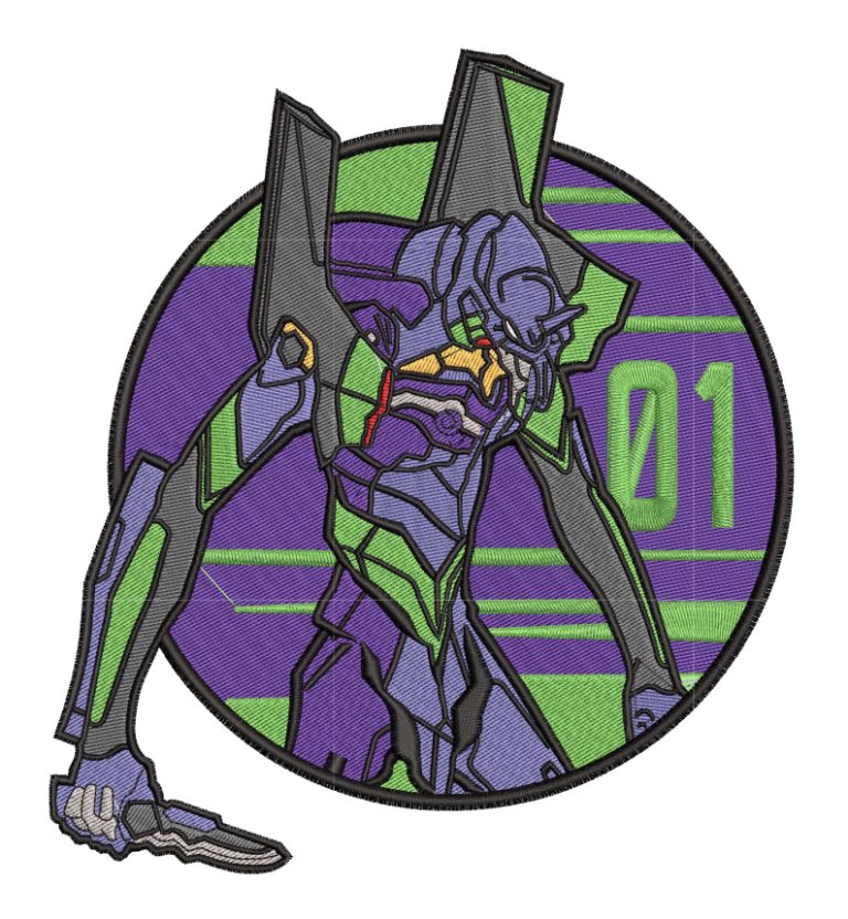 Anime Embroidery Pattern Evangelion Eva - A.G.E Store