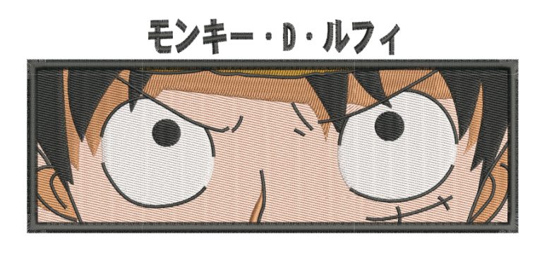 Anime Embroidery Pattern Luffy Eyes Framed - A.G.E Store