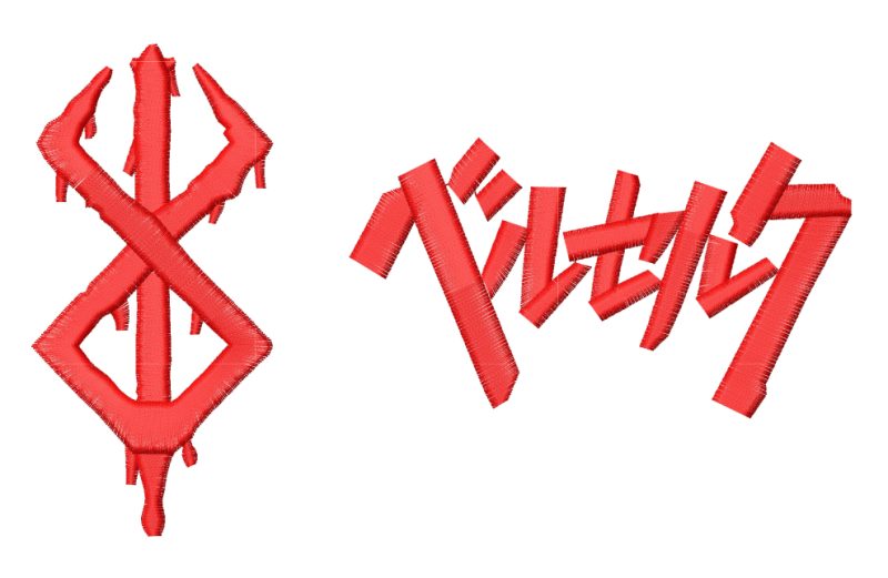 Anime Embroidery Pattern Blood Berserk Logo - A.G.E Store