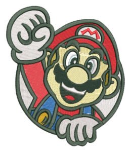 Embroidery Pattern Mario Bust Out - A.G.E Store | anime designs