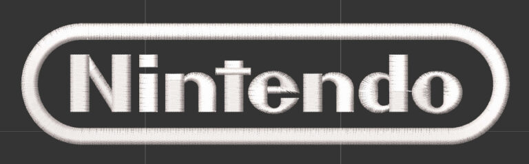 Embroidery Pattern Nintendo Logo - A.G.E Store | anime designs