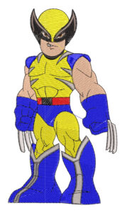 Embroidery Pattern Wolverine Chibi Stands - A.G.E Store | designs