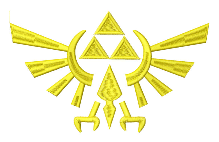 Embroidery Pattern Zelda Hyrule Logo - A.G.E Store |anime design