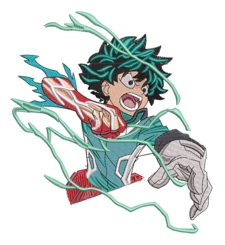 Anime Embroidery Deku Wild Punch - A.G.E Store | design pattern