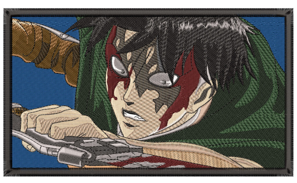 Anime Embroidery AOT Levi Eyes Bleed - A.G.E Store | designs patterns
