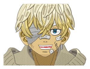 Anime Embroidery Tokyo Revengers Chifuyu Closeup - AGE store