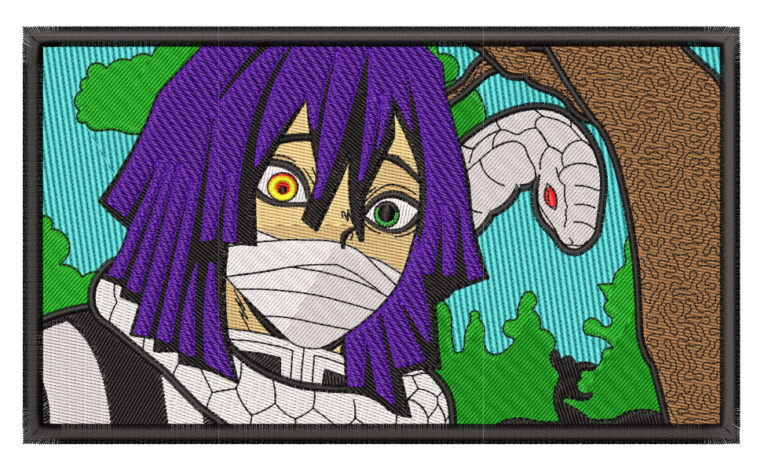 Anime Embroidery Obanai Kaburamaru Watch - A.G.E Store design