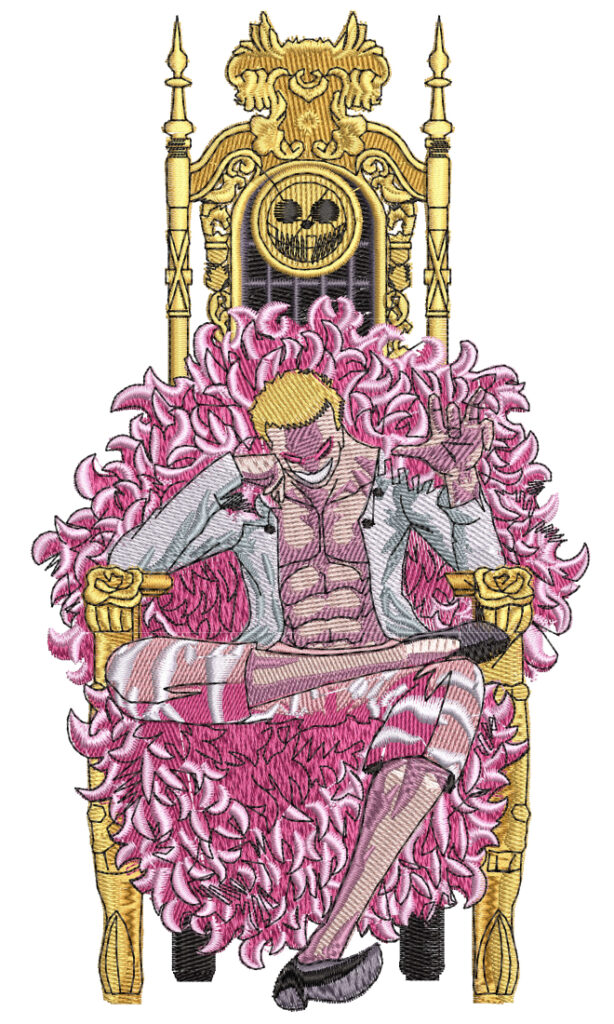 Anime Embroidery Pattern Doflamingo Throne - A.G.E Store | machine designs