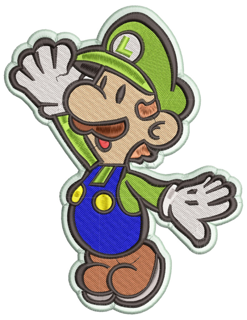 Embroidery Pattern Baby Luigi Waves - A.G.E Store | designs