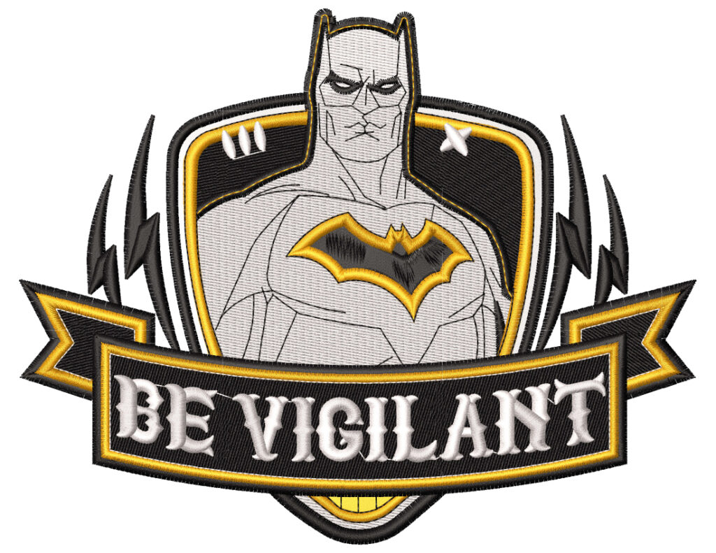 Embroidery Pattern Batman Vigilant - A.G.E Store | designs