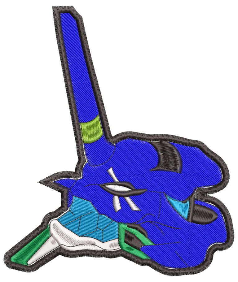 Anime Embroidery Pattern Evangelion Eva01 Head - A.G.E Store | designs