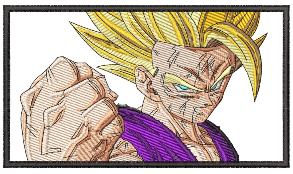 Anime Embroidery Pattern Gohan Back Fist - A.G.E Store | designs
