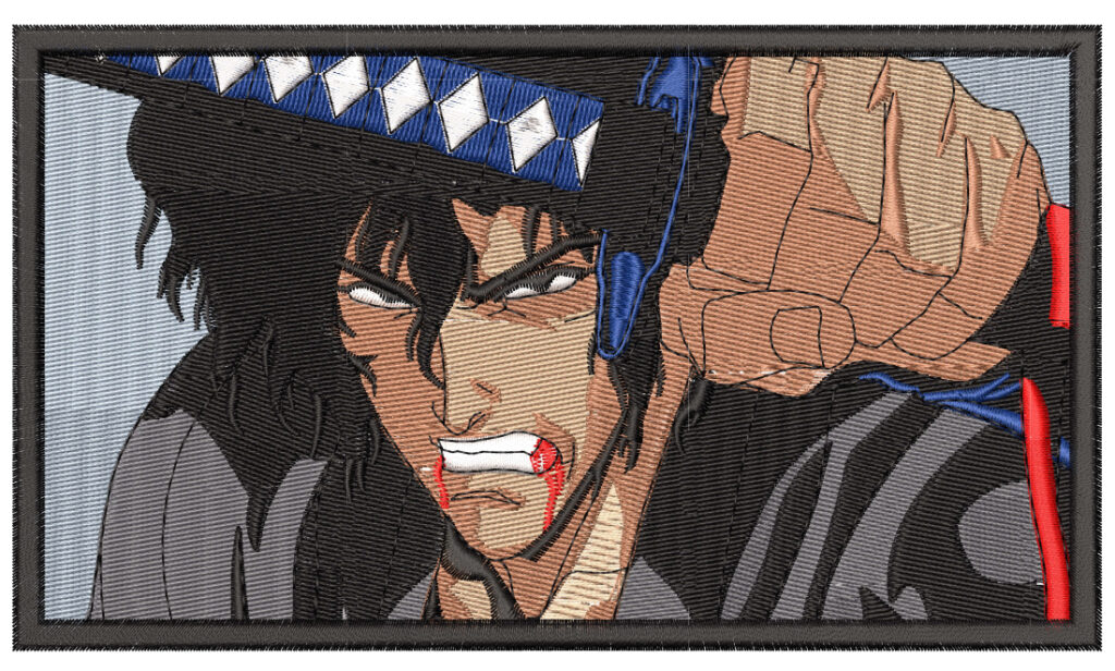 Anime Embroidery Pattern Jubei Kibagami Sword Grab - A.G.E Store | designs