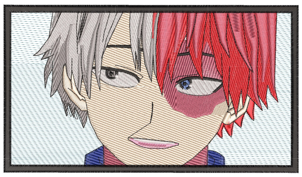 Anime Embroidery Pattern MHA Todoroki Glance - A.G.E Store | designs