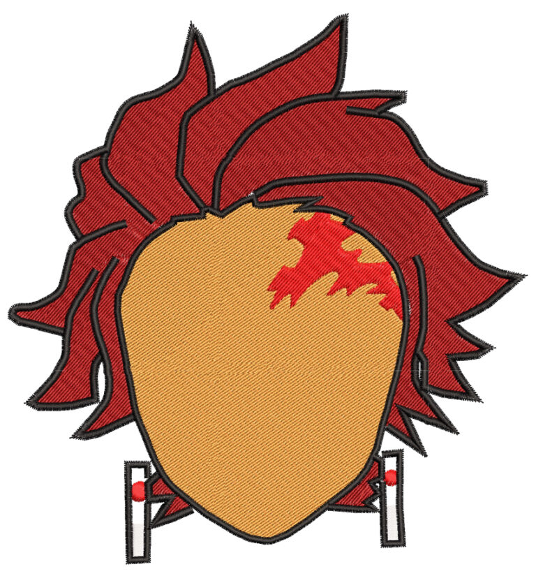 Anime Embroidery Pattern Tanjiro Blank Face - A.G.E Store | designs