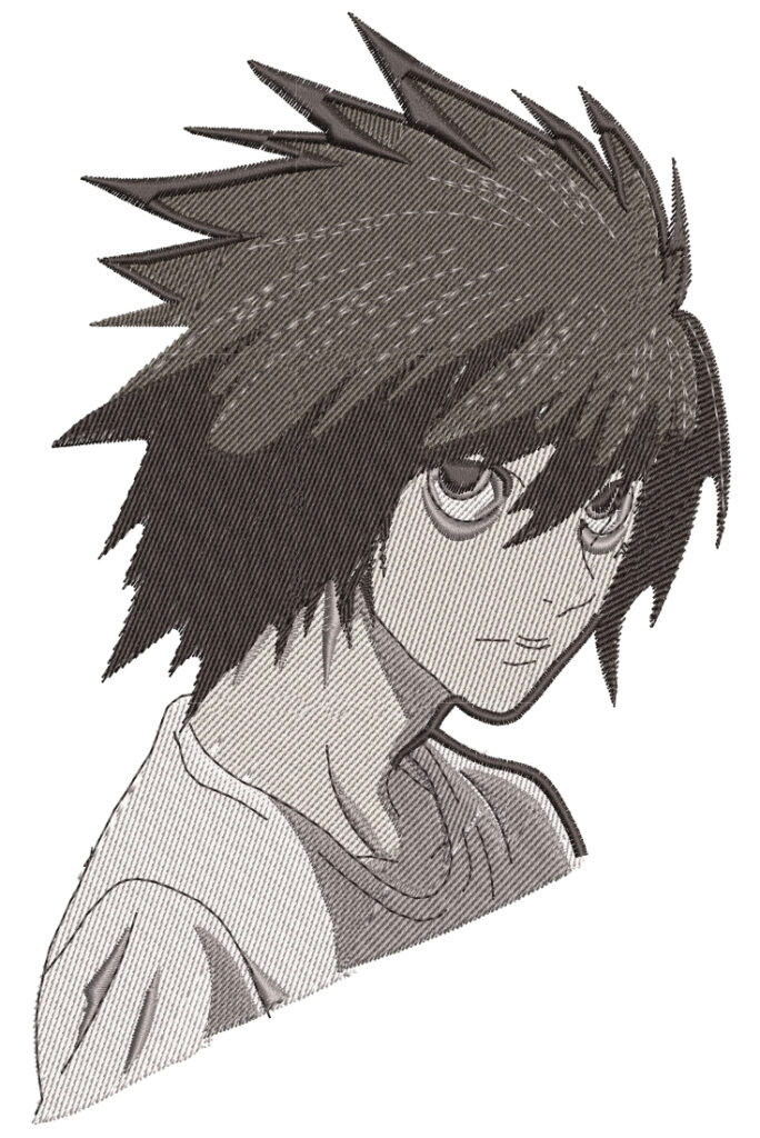 Anime Embroidery Pattern Deathnote L Bust - A.G.E Store | designs