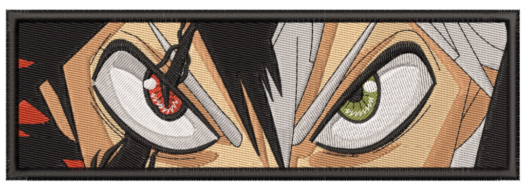 Anime Embroidery Pattern Black Asta Eyes - A.G.E Store | designs