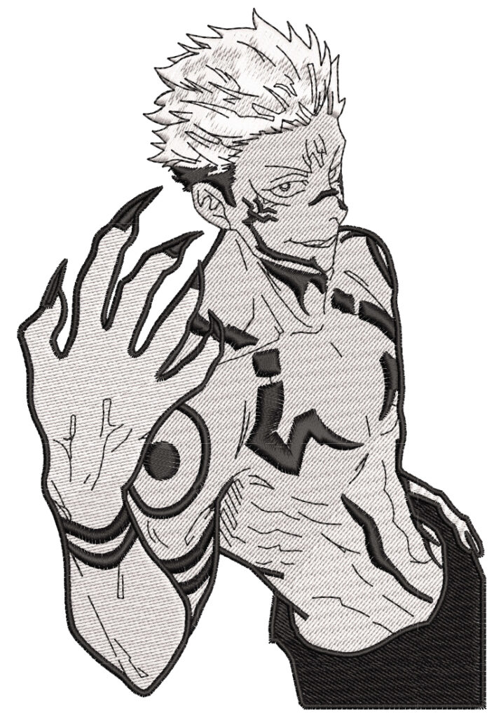Anime Embroidery Pattern Jujutsu Sukuna Calls Manga - A.G.E Store | designs