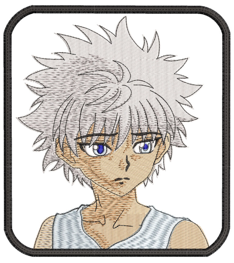 Anime Embroidery Pattern Killua Square Patch - A.G.E Store | designs