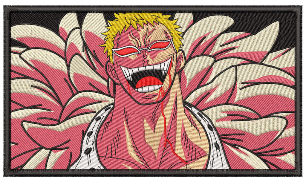 Anime Embroidery Pattern Doflamingo Laughs - A.G.E Store | designs