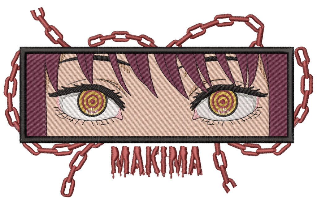 Anime Embroidery Pattern Makima Eyes Framed - A.G.E Store | designs