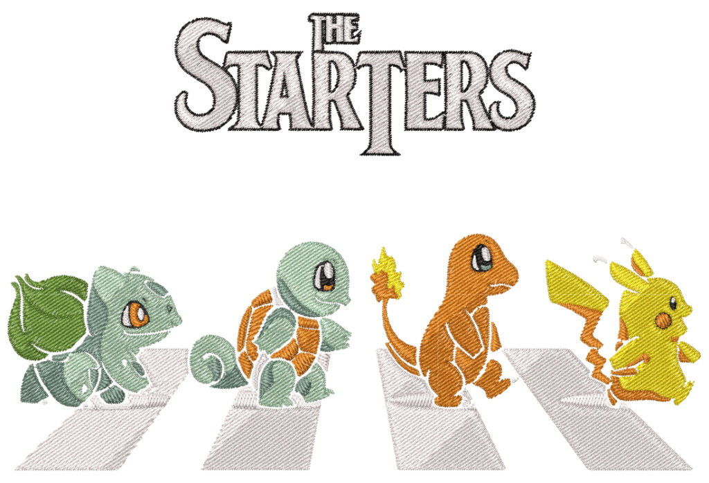 Embroidery Pattern Pokemon Starters - A.G.E Store | designs
