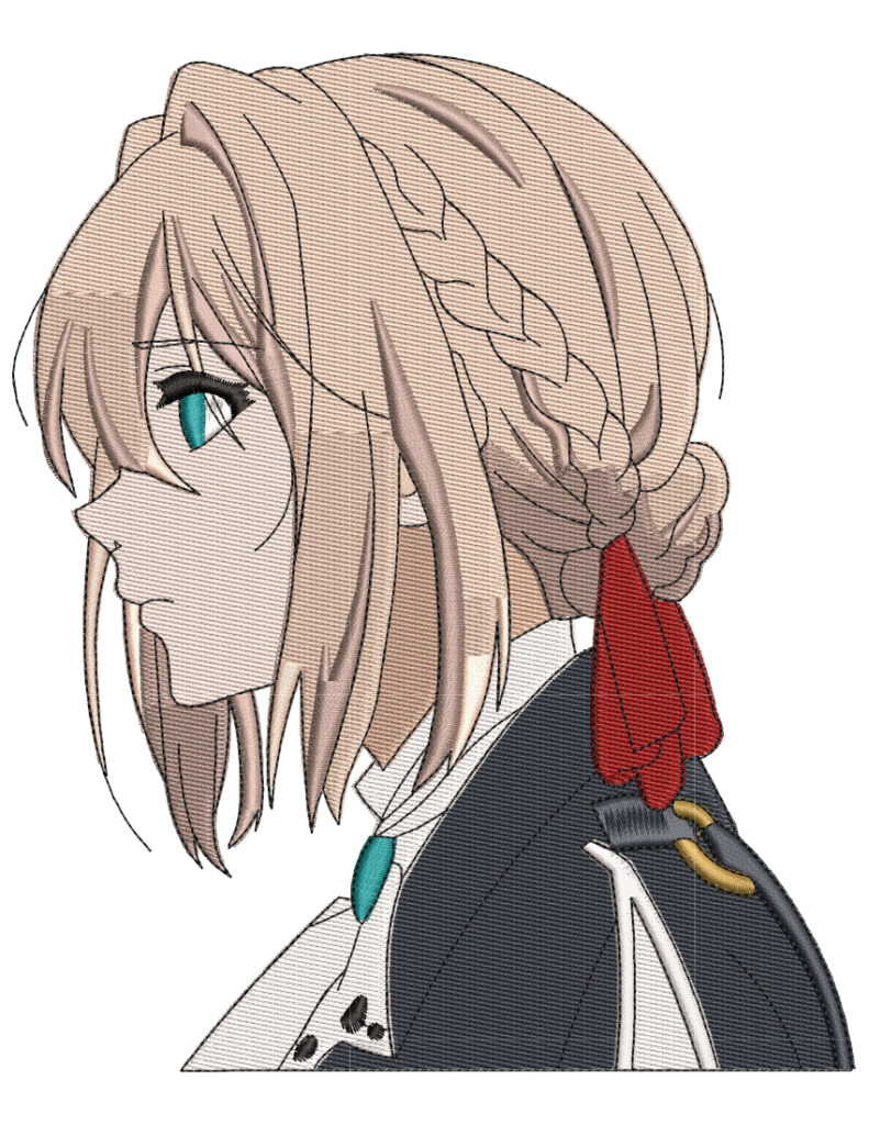 Anime Embroidery Pattern Violet Evergarden Profile - A.G.E Store | designs