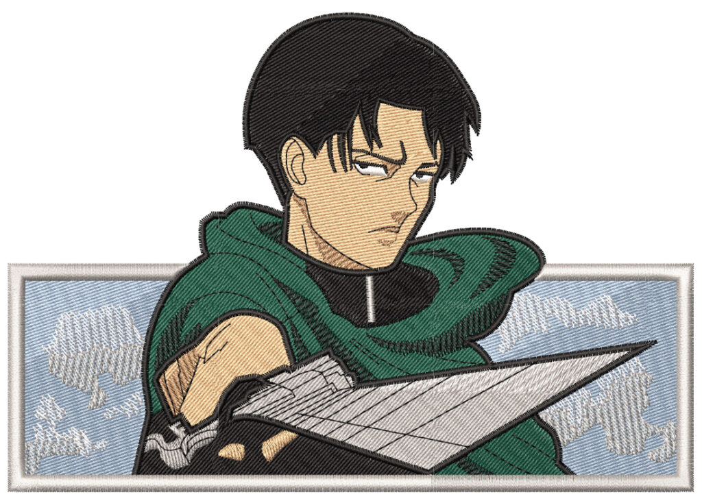 Anime Embroidery Pattern AOT Levi Sword Point - A.G.E Store | designs